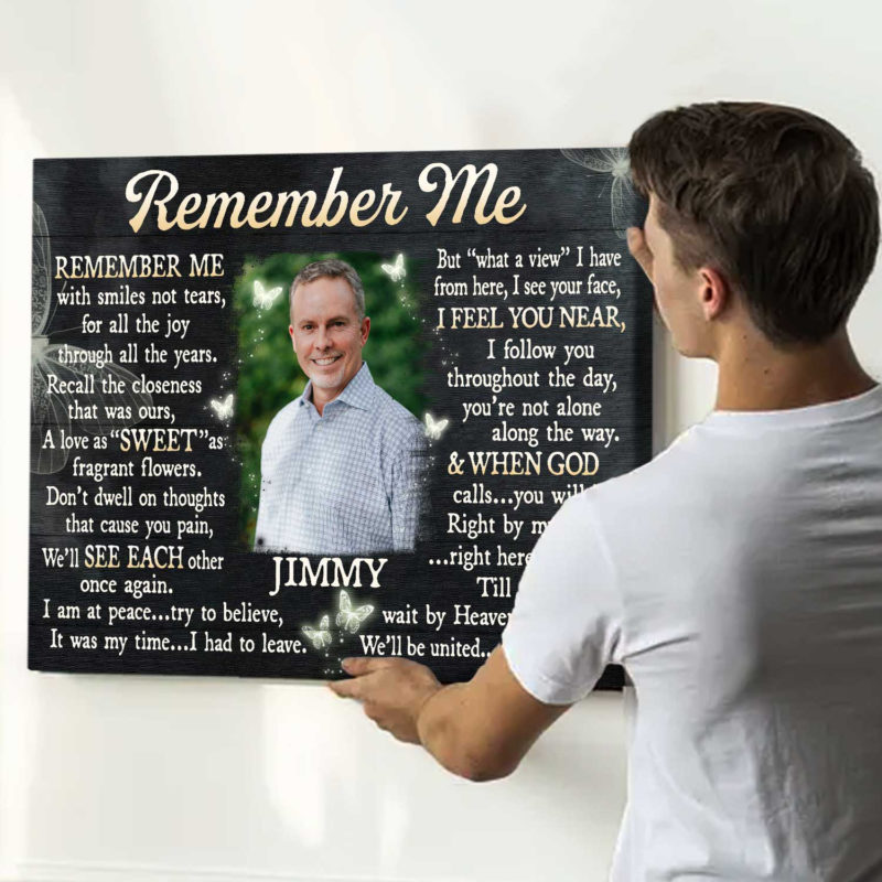 Personalized Sympathy Gifts, Memorial Picture Frame With Memorial Poems ...