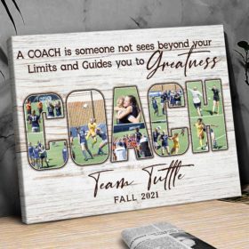 Personalized Coach Gift Picture Collage, Photo Gift For Soccer Coach ...
