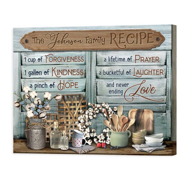 Farmhouse Kitchen Wall Decor, Modern Farmhouse Kitchen Canvas, Family ...