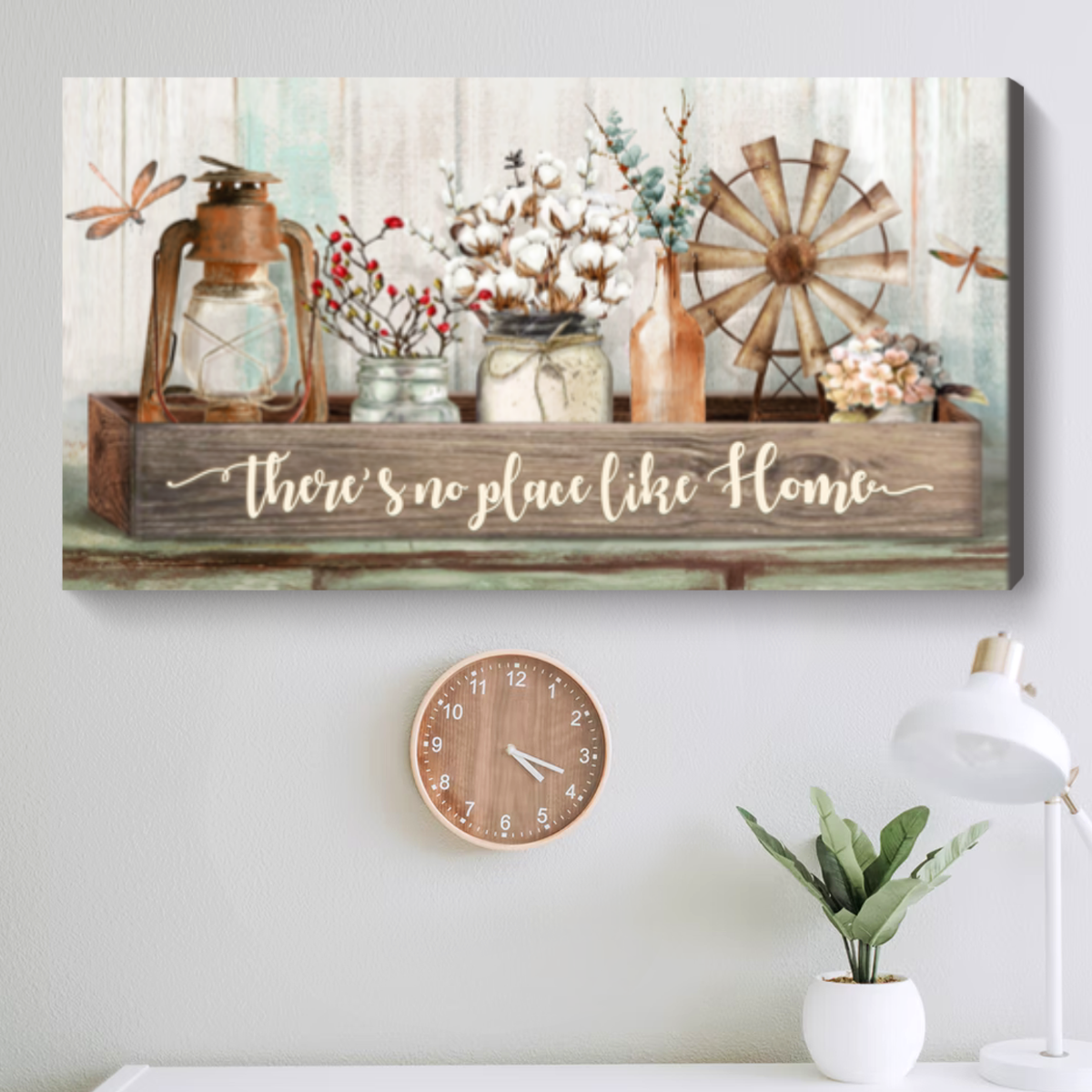 There's No Place Like Home Sign, Family Gift, Family Wall Art Decor ...