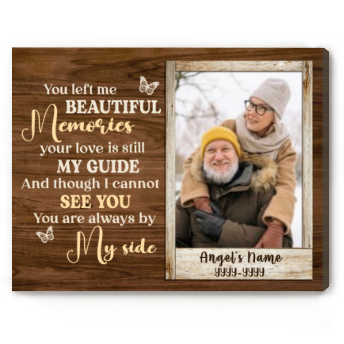 Personalized Memorial Canvas With Picture, In Loving Memory Custom ...