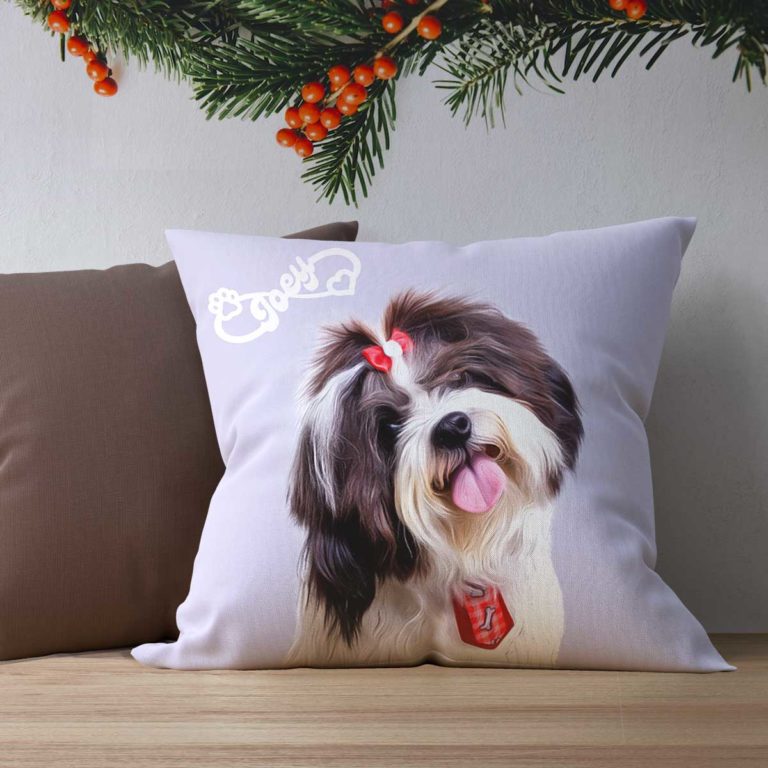 Custom Pet Portrait Pillow, Pet Pillow From Photo, Gift For Pet Owner ...