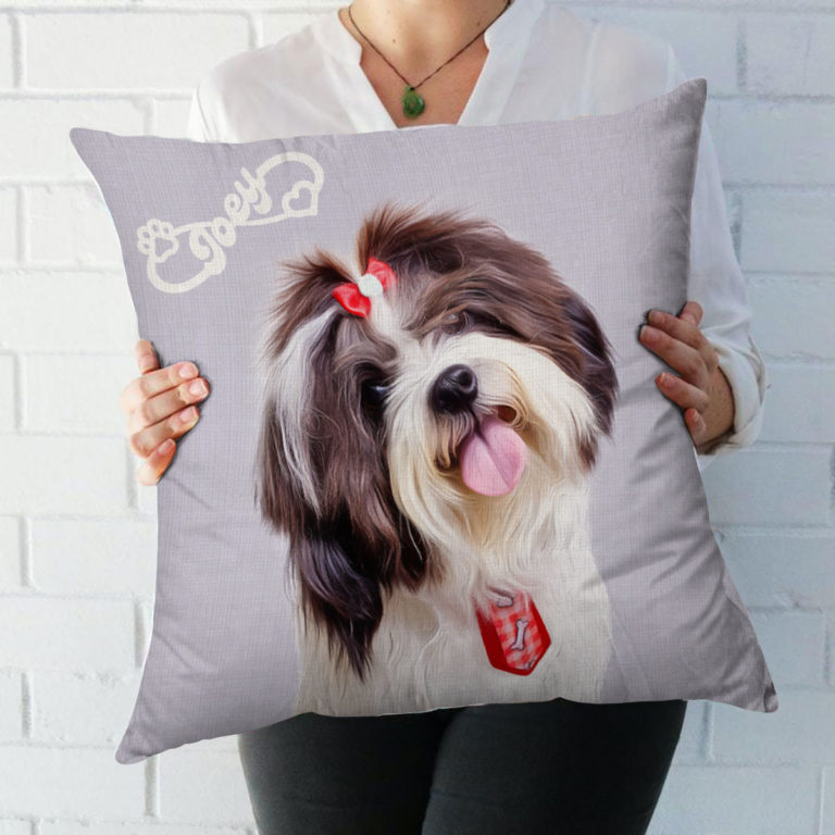 Custom Pet Portrait Pillow, Pet Pillow From Photo, Gift For Pet Owner ...