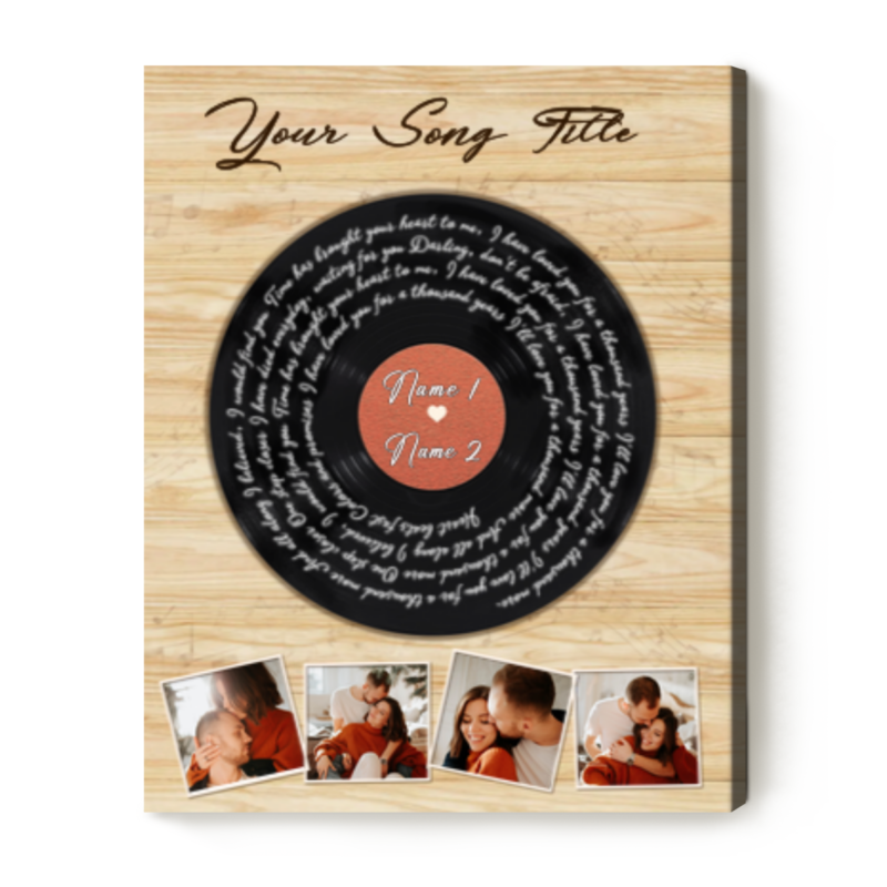 Custom Song Lyrics On Canvas | Song Lyrics Wall Art | Benicee Shop