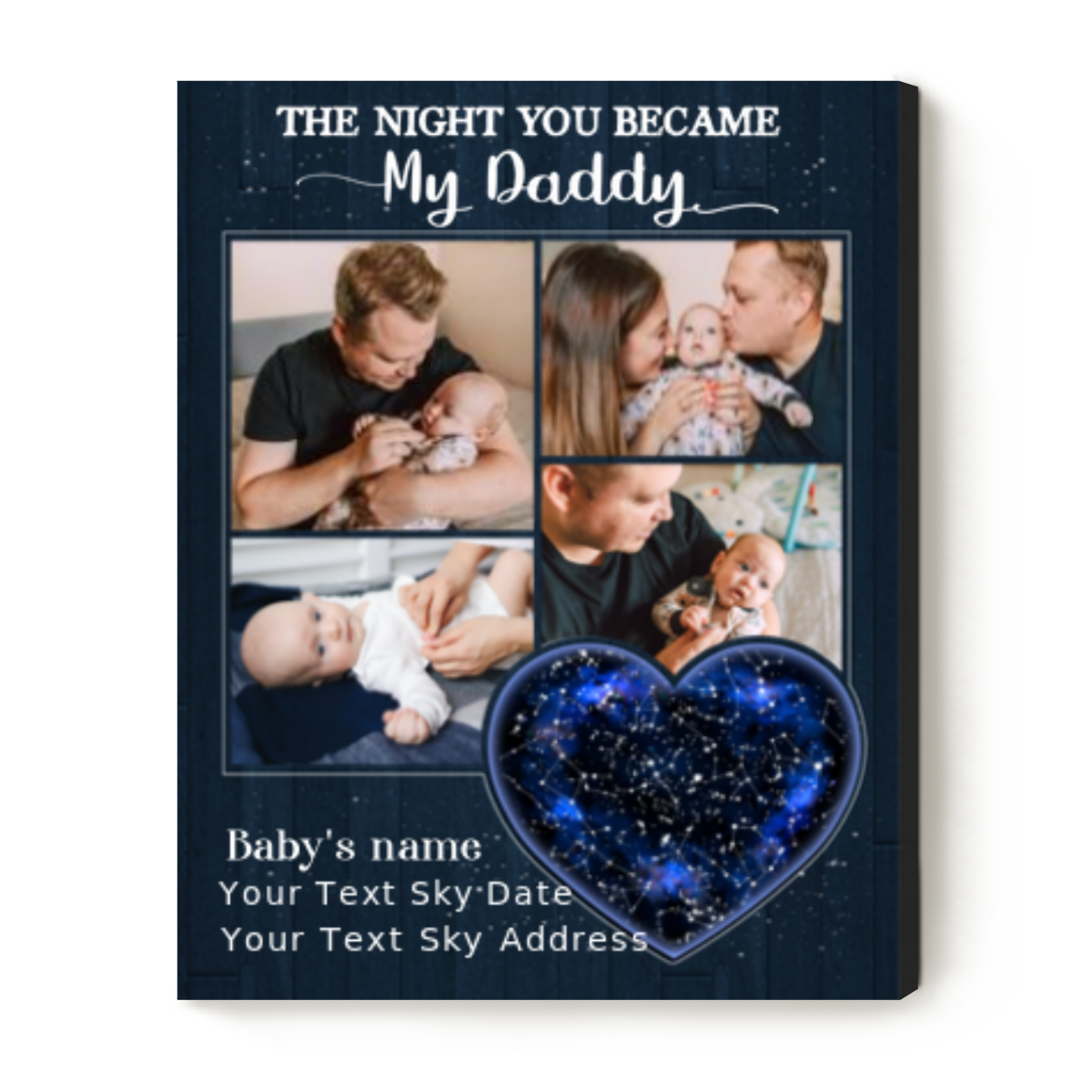 Personalized Photo 1st Time Daddy Gifts, Fathers Day Gifts For New Dads ...