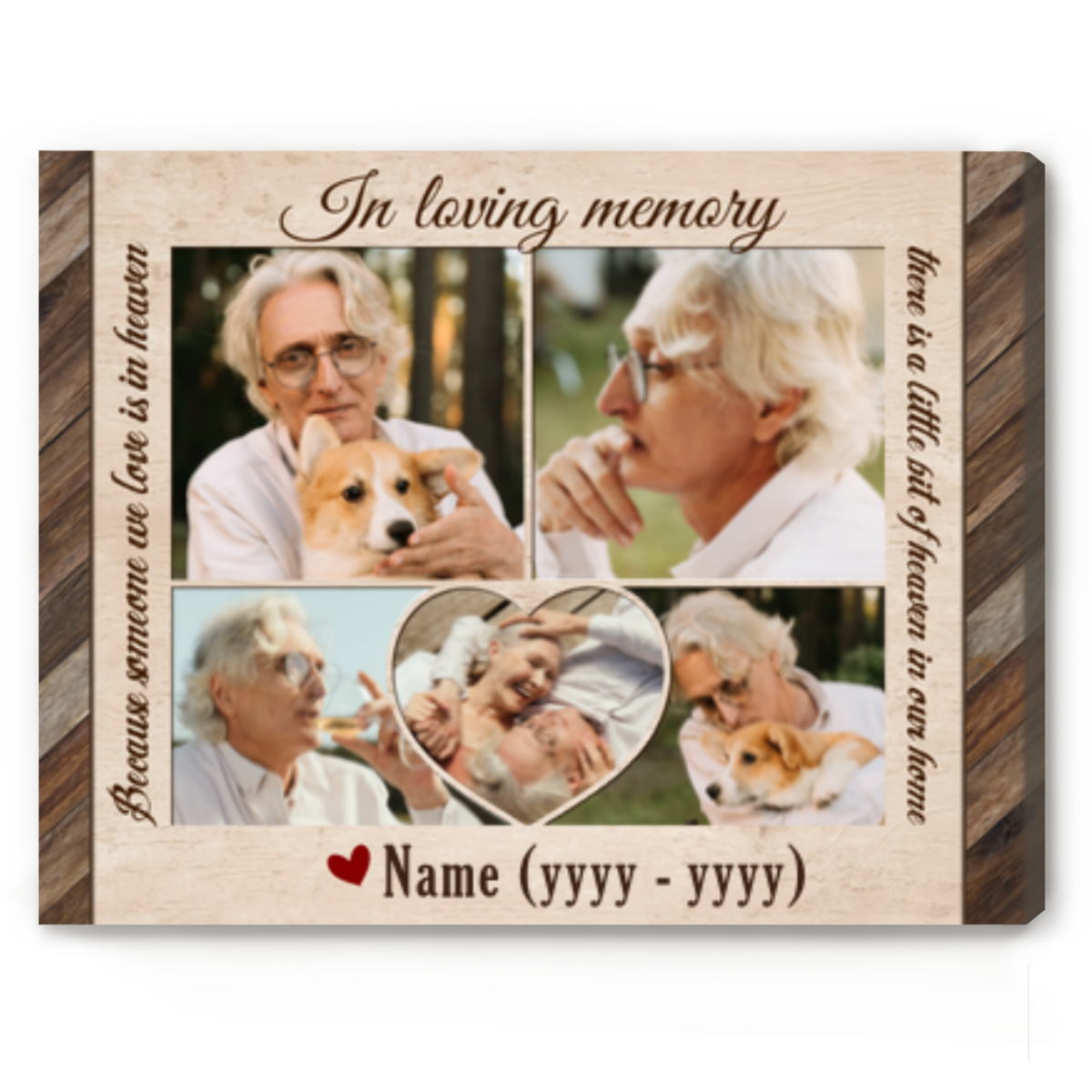 In Loving Memory Of Photo Collage, Personalized Sympathy Gifts ...