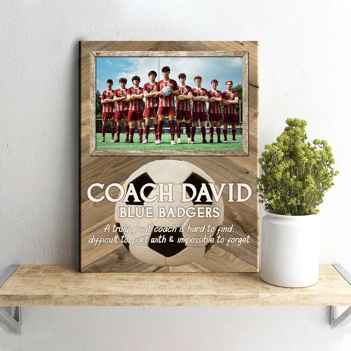 Personalized Picture Gift For Soccer Coach Canvas, Soccer Coaches Gifts ...