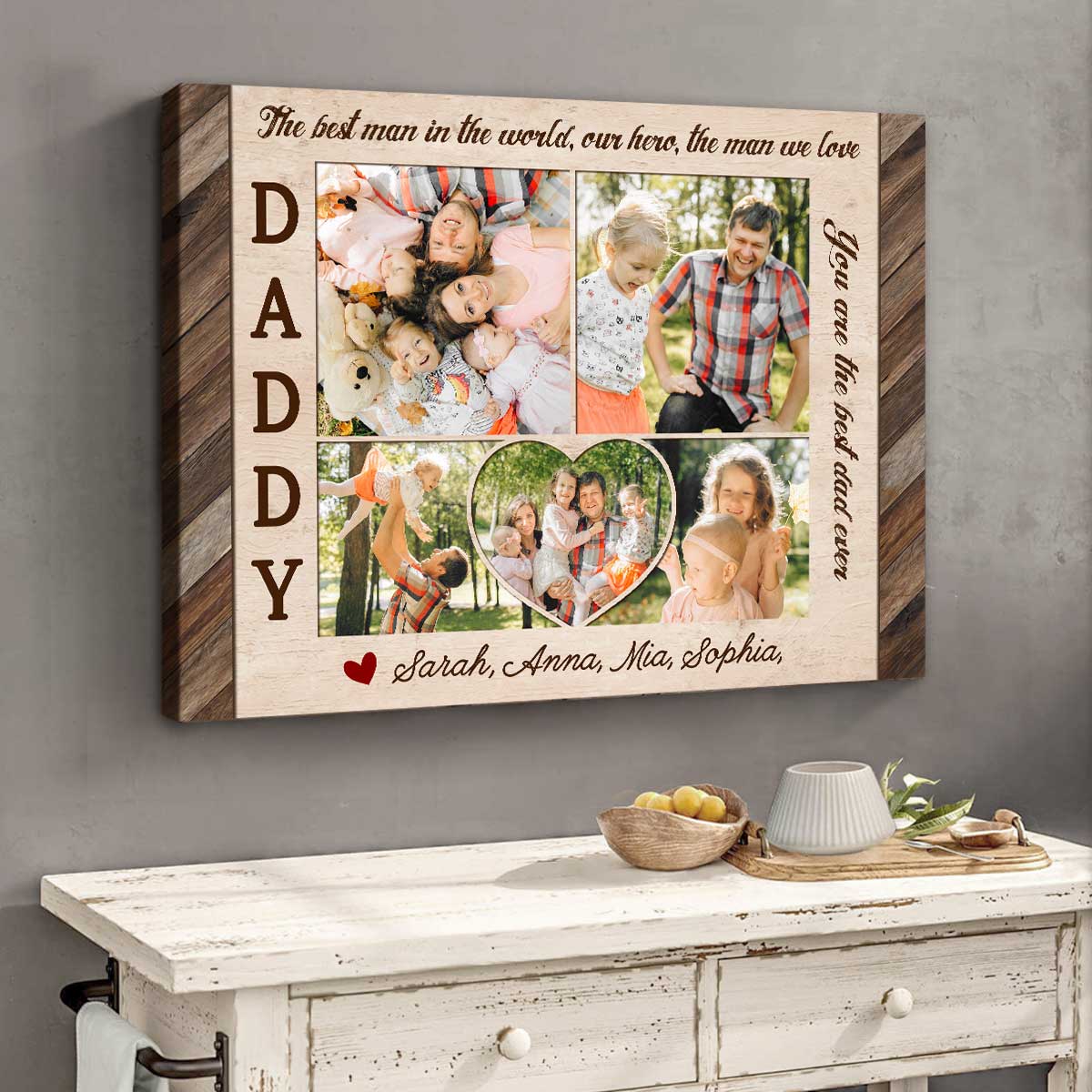 Personalized Daddy Photo Gift, Fathers Day Gifts For Dad From Kids, You ...