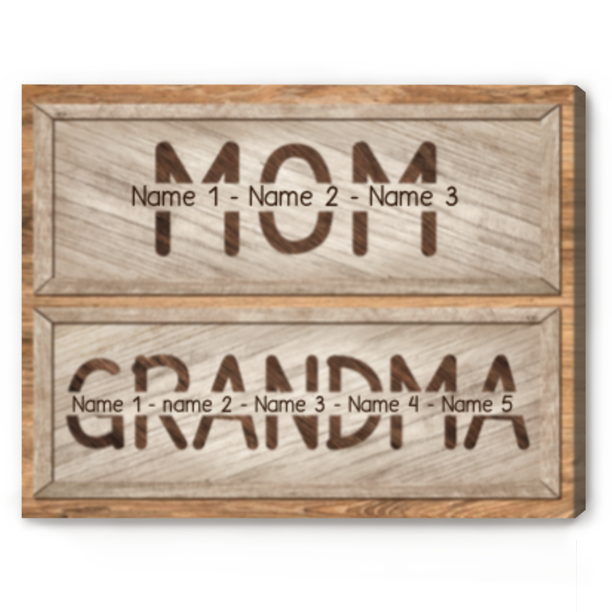 Custom Mom Grandma Name Sign – Personalized Kids & Grandkids Names Gift ...