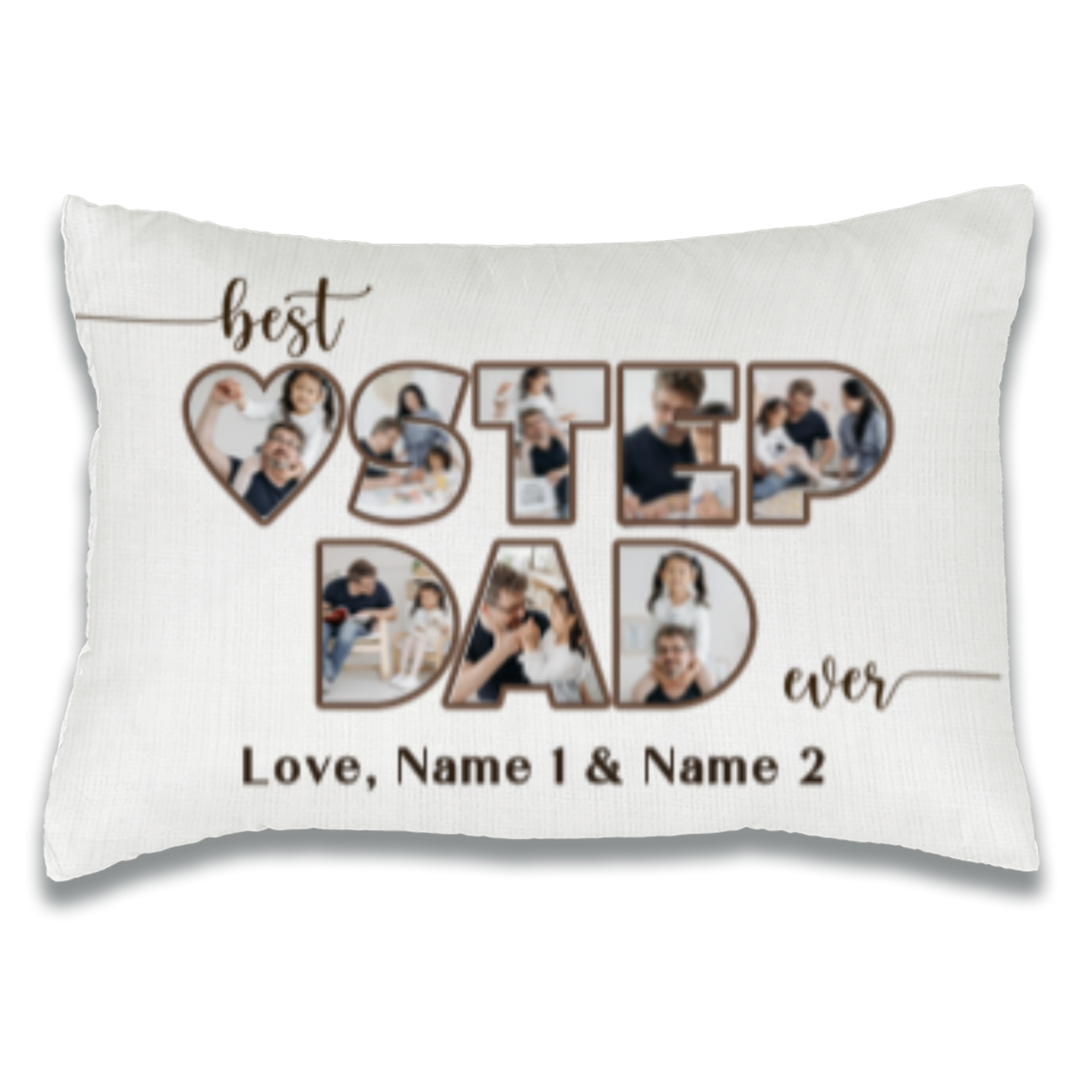 Best Step Dad Ever Personalized Photo Pillow, Stepdad Fathers Day Gift ...
