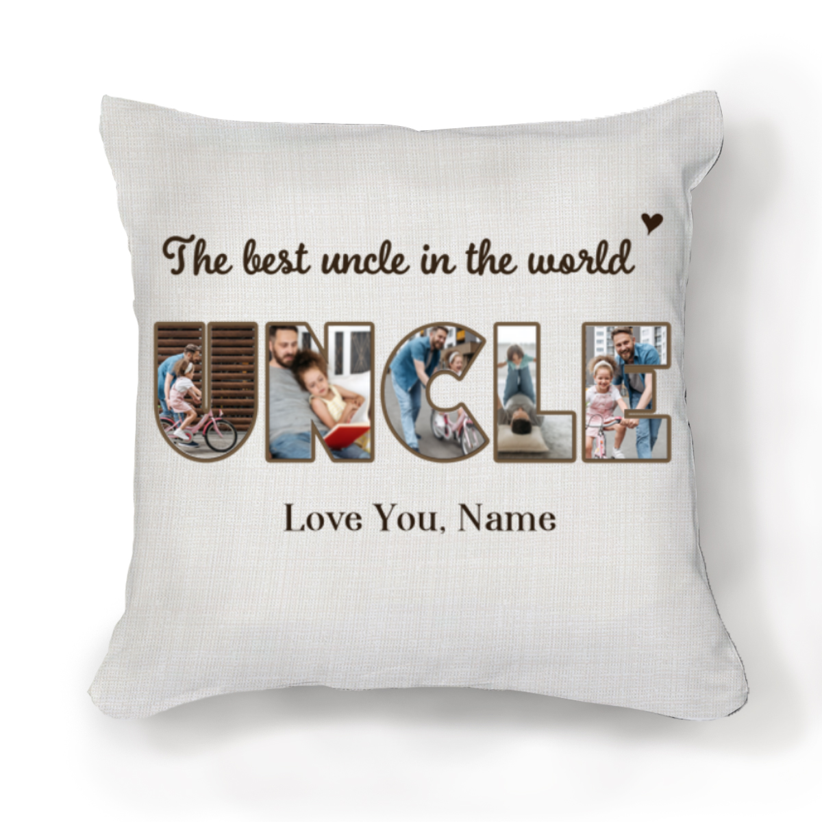 The Best Uncle In The World Personalized Pillow, Uncle Gifts, Gifts For ...