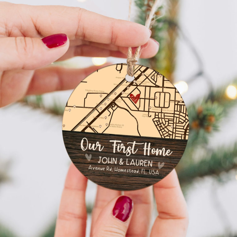 Personalized Our First Home Map Canvas, First Home Gifts, New Home ...