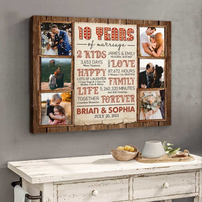 10th Anniversary Gifts - Best Personalized Gifts For Everyone