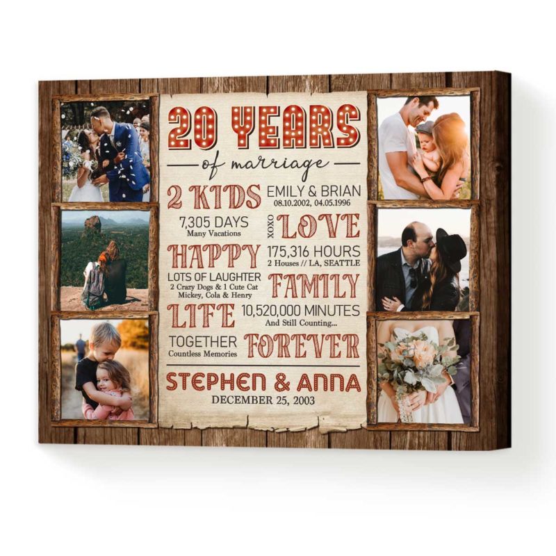20 Year Anniversary Gift - Best Personalized Gifts For Everyone