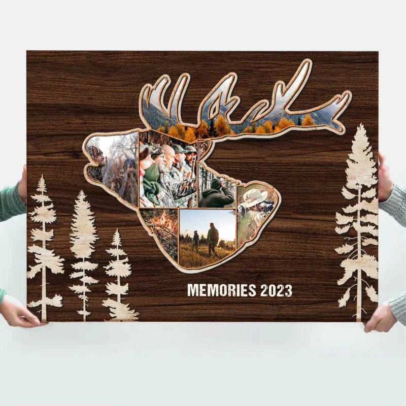 Elk Head Hunting Photo Canvas Print, Elk Hunting Photo Collage ...