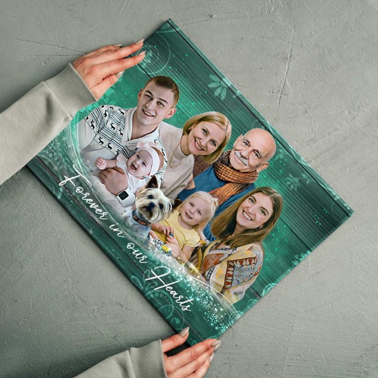 Portrait With Deceased Loved Ones, Family Portrait Painting From Photos ...