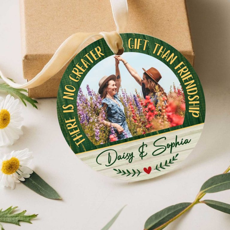 There Is No Greater Gift Than Friendship Personalized Photo Ceramic ...