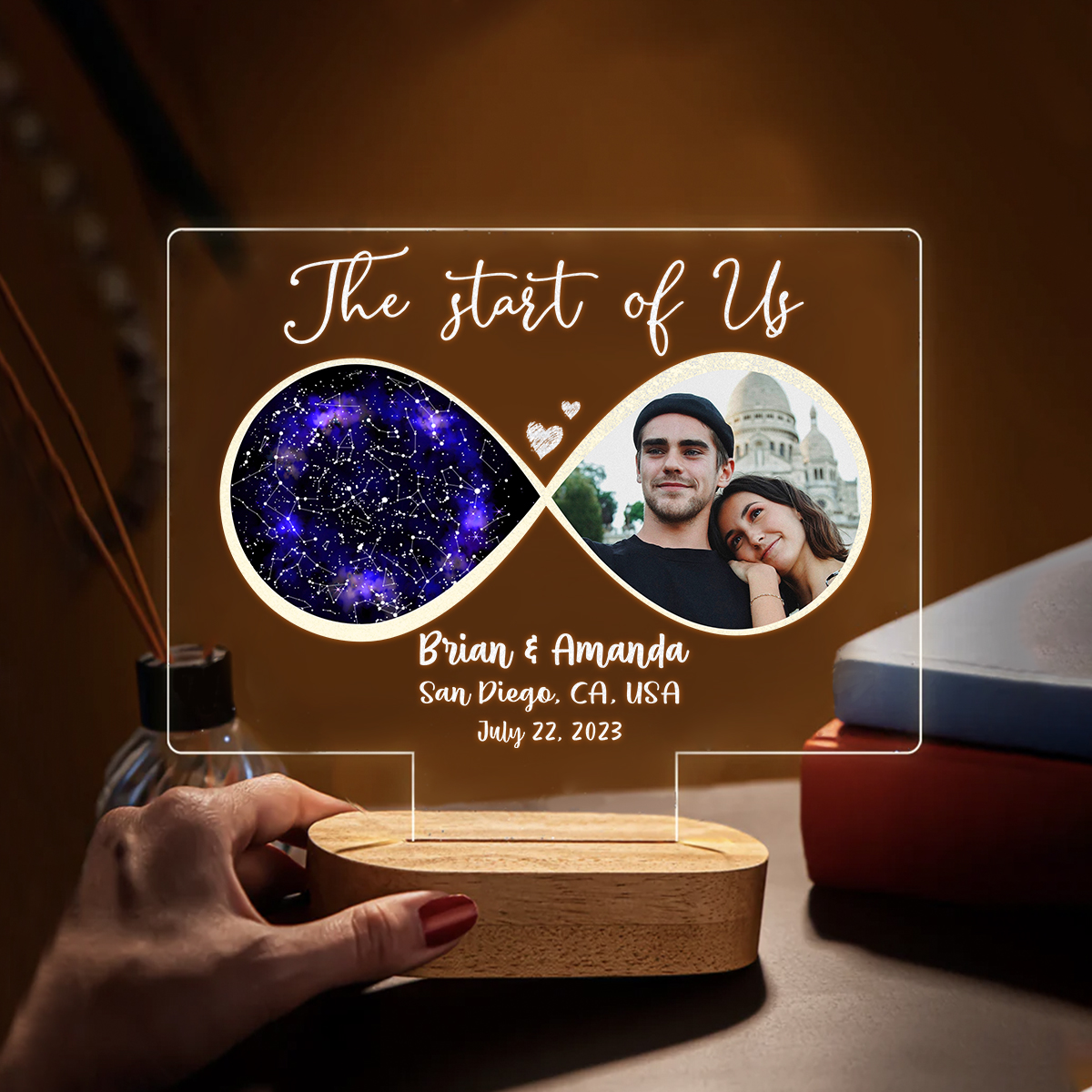 Music Picture Frame The Stars Of Us Custom Night Sky Acrylic Led Night ...