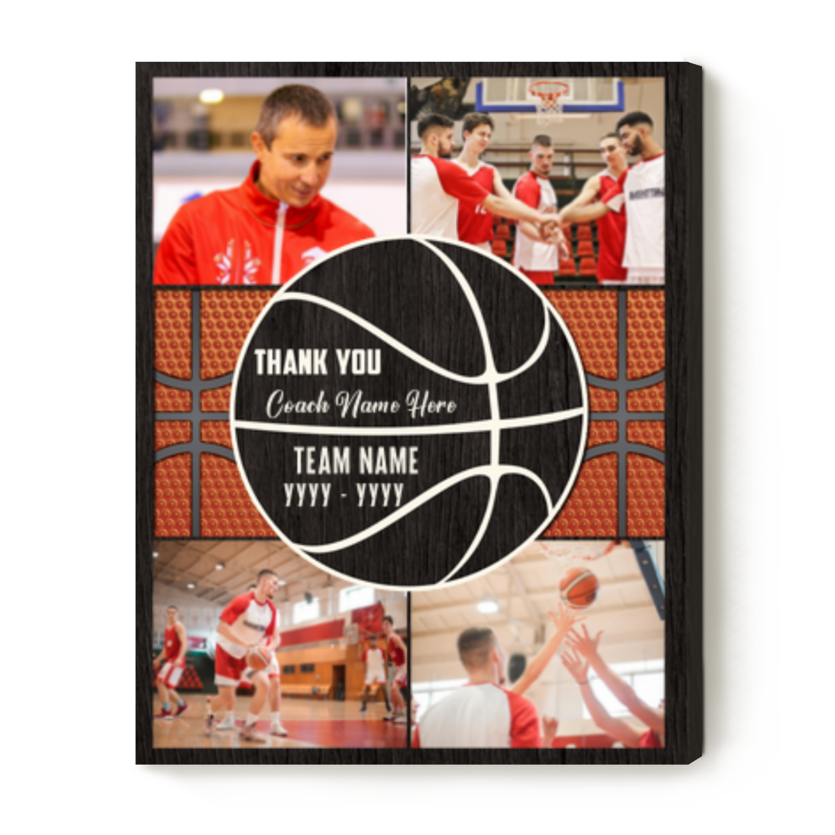 Basketball Coach Thank You Gifts Custom Photo Canvas, Personalized ...