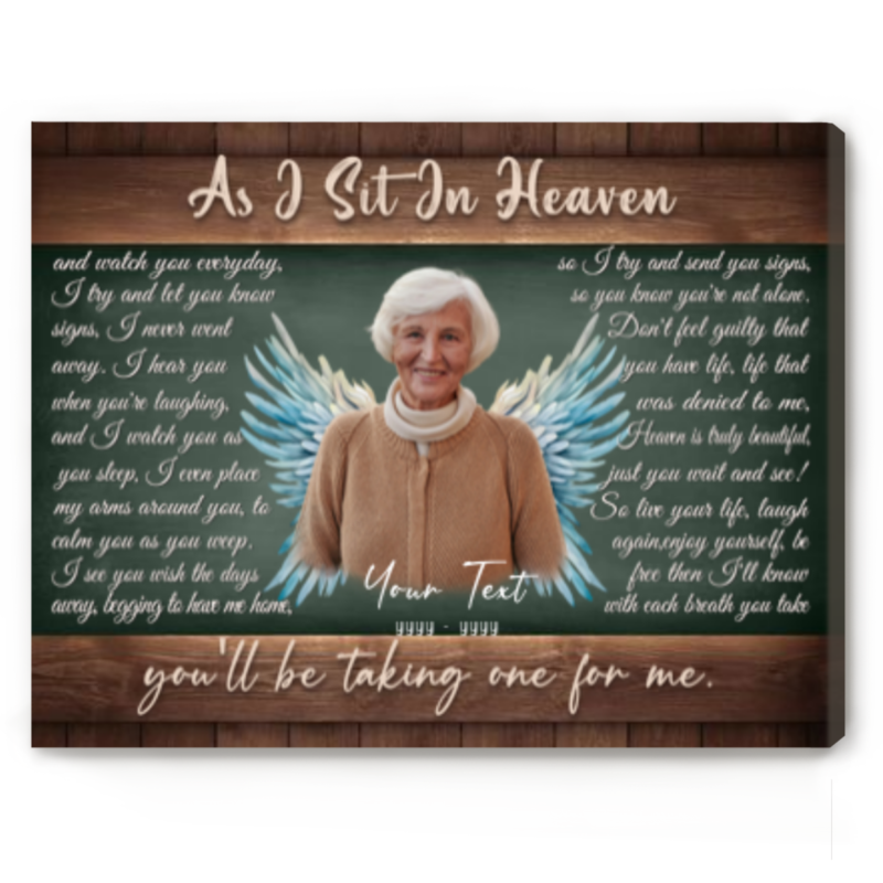 Memorial Canvas - Personalized Memorial Gifts - Benicee Shop