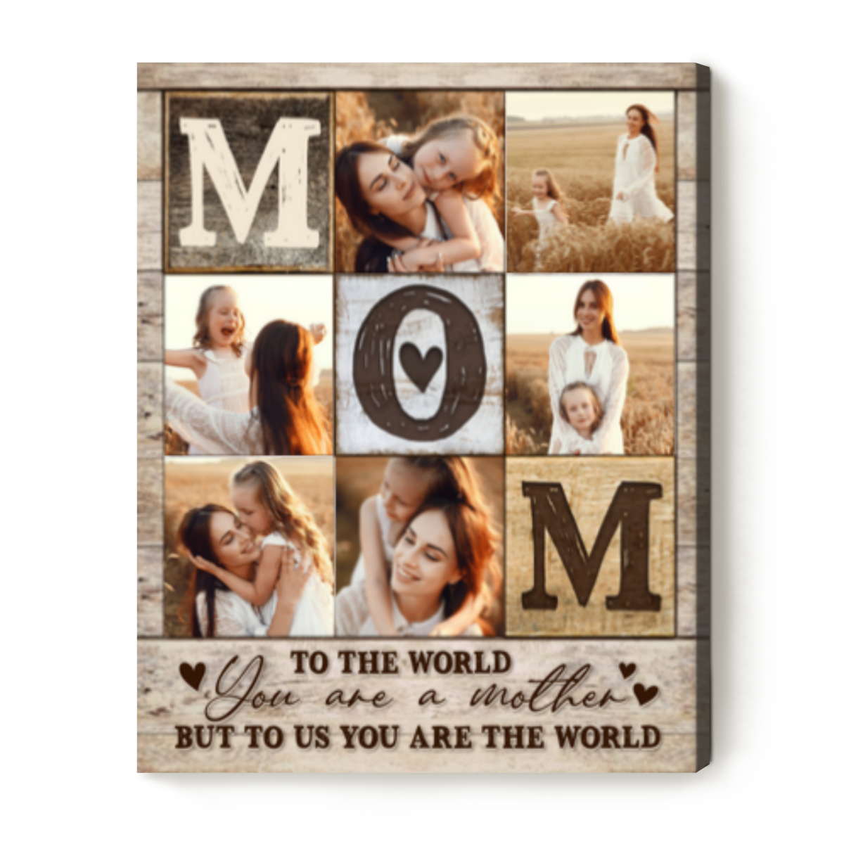 Personalized Christmas Gifts For Mom, Mom Canvas With Custom 6 Pictures ...