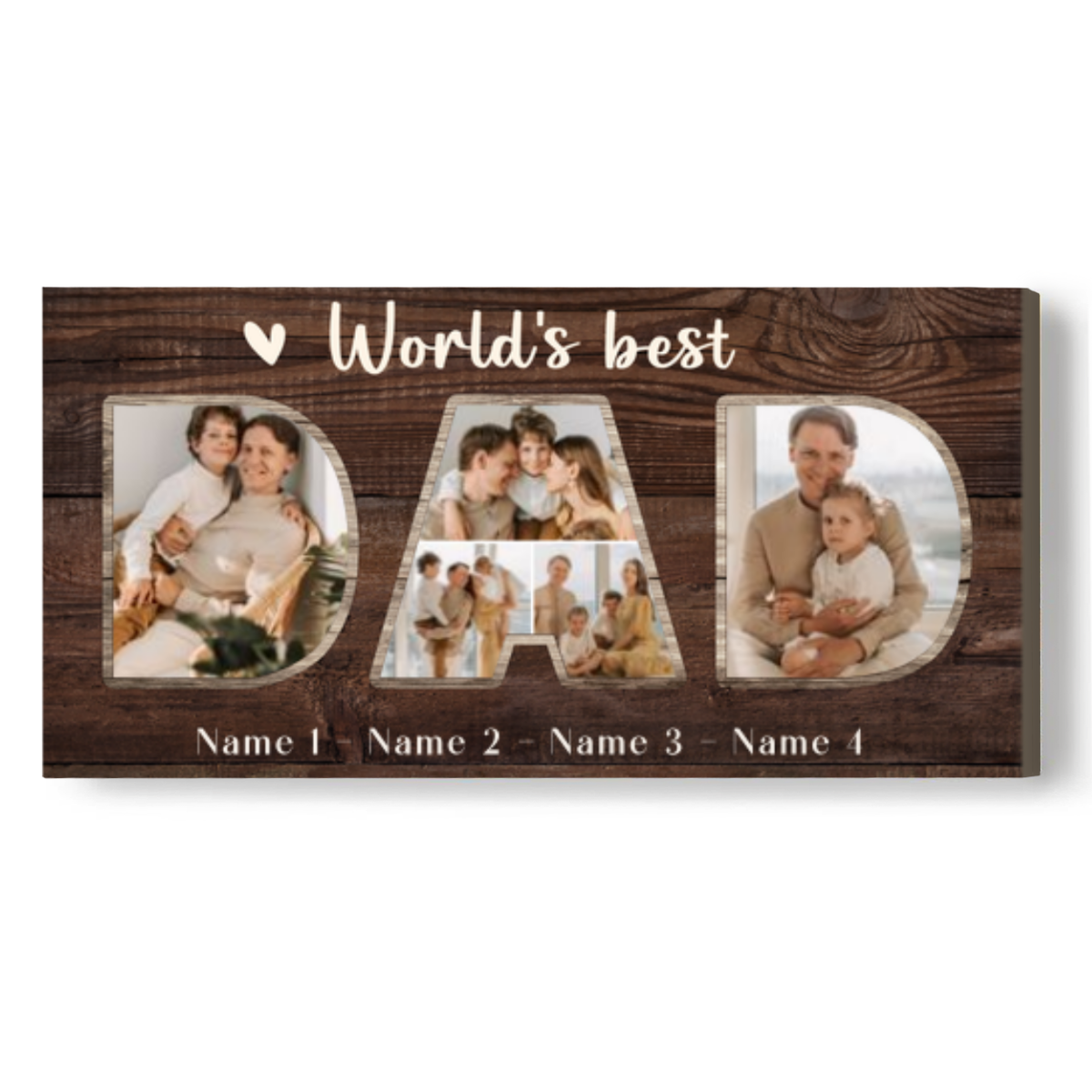 Personalized Dad Christmas Gifts, Worlds Best Dad Picture Collage ...