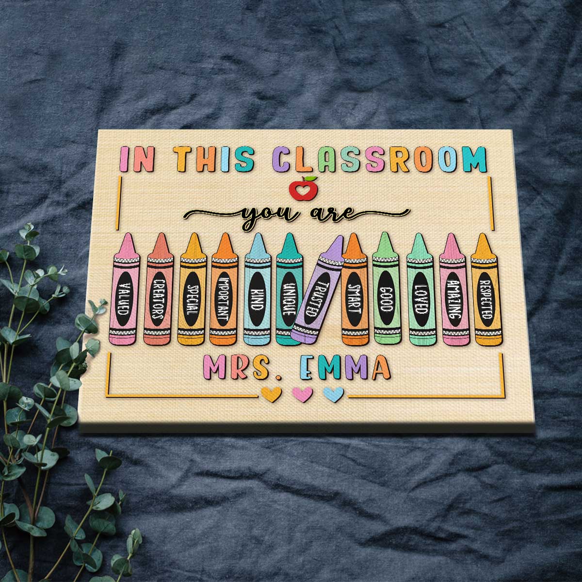 Welcome Sign For Classroom Wooden Back To School Welcome Sign With