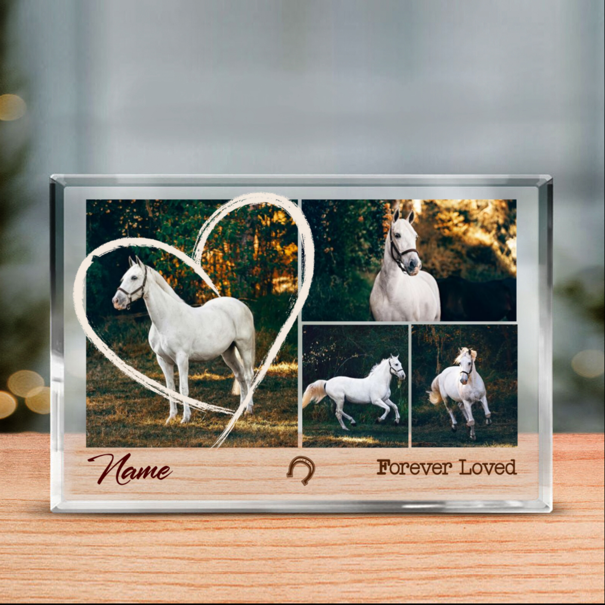 Horse Remembrance Gifts, Personalized Horse Forever Loved Acrylic ...