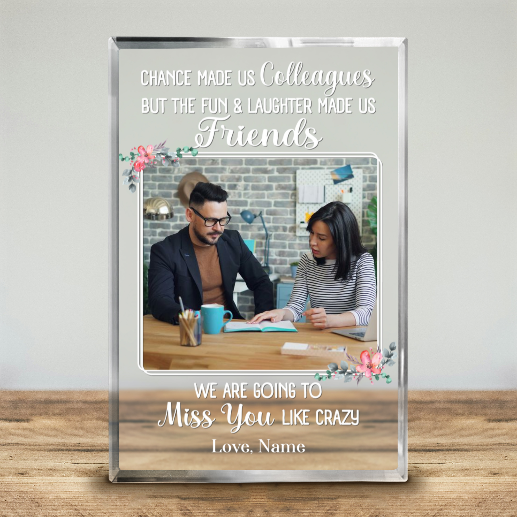 Colleague Going Away Personalized Picture Acrylic Plaque, Colleague ...