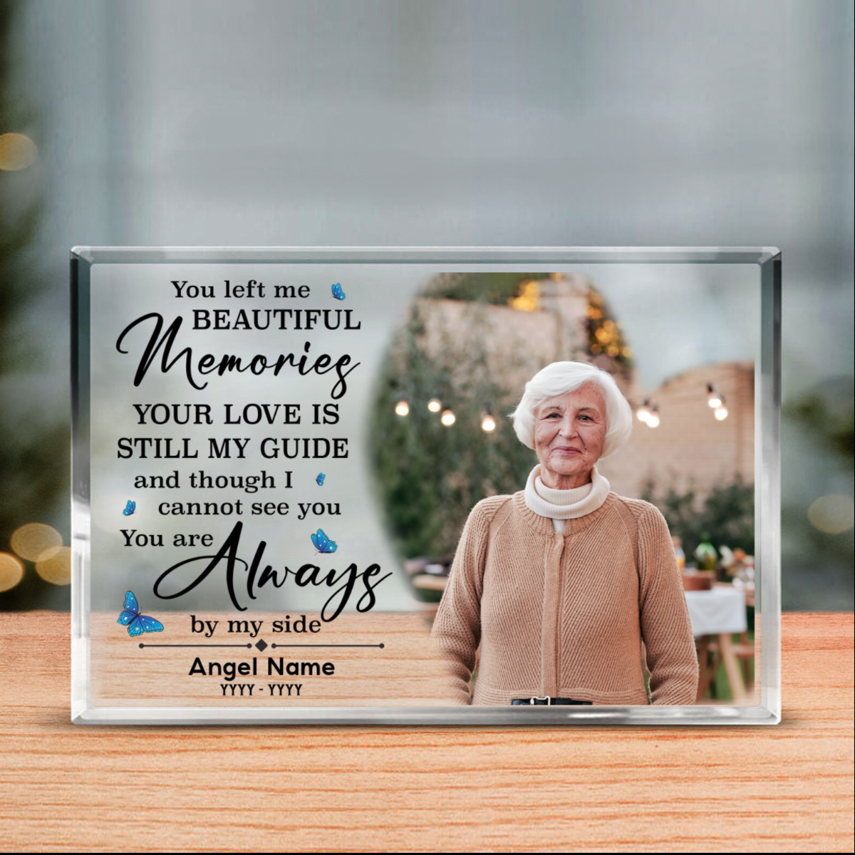 Personalized Memorial Acrylic Plaques With Photo, Gifts In Memory Of A ...