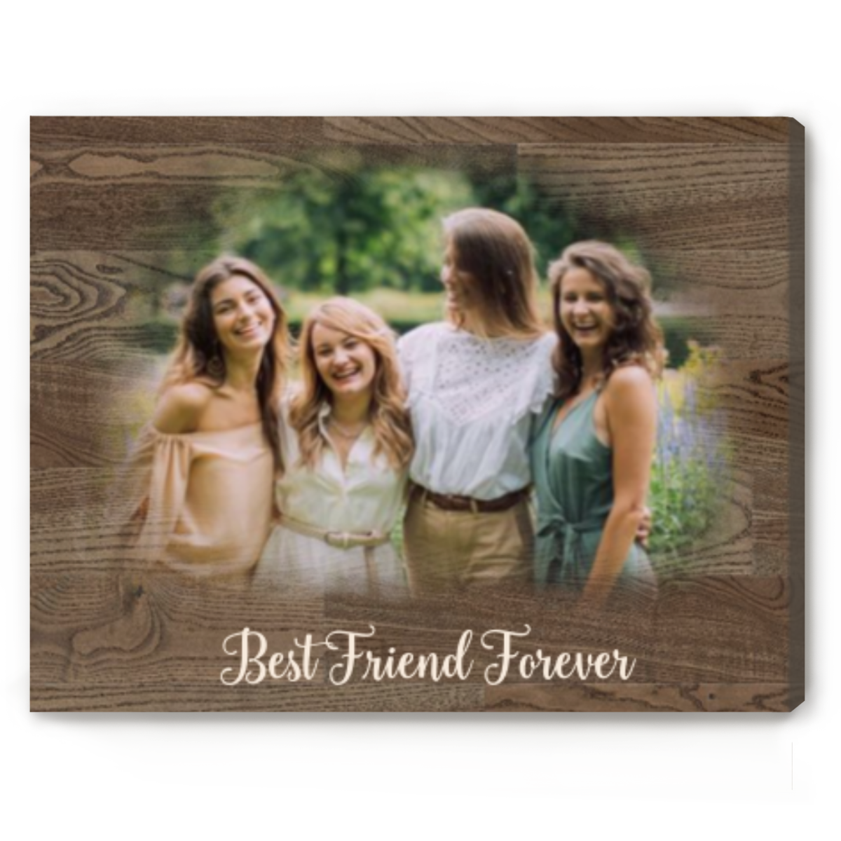 Best Friend Personalized Canvas, Best Friend Picture Gift, Besties Gift ...