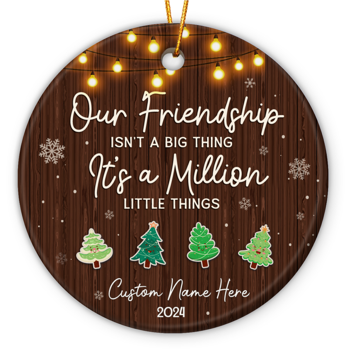 Best Friend Christmas Ornament, Personalized Friendship Ornament ...