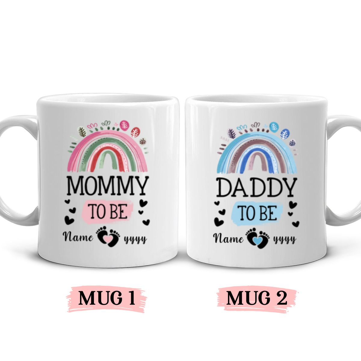 2-pack Mug Set For Parents To Be,, To Be Parents Mugs, Christmas Gifts ...