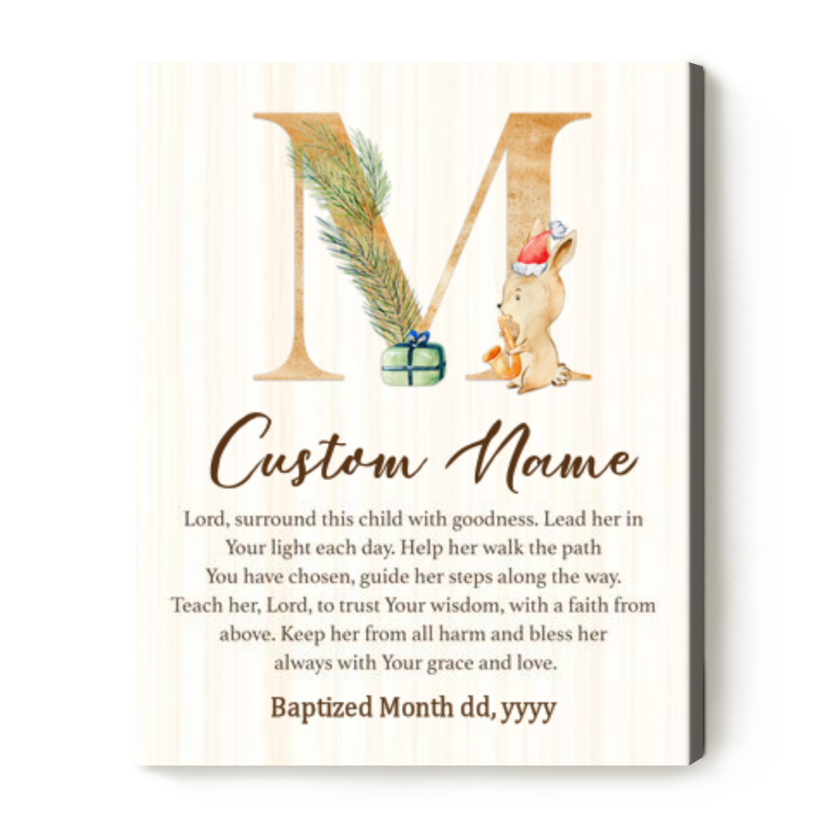 Custom Name Baptism Print, Personalized Baptism Gifts, Baptism Gifts ...