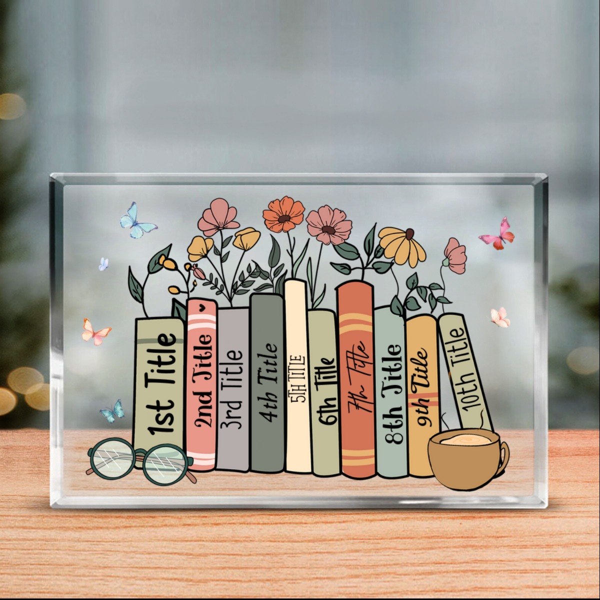 Personalized Book Lover Acrylic, Bookaholic Acrylic Plaque, Gift For ...