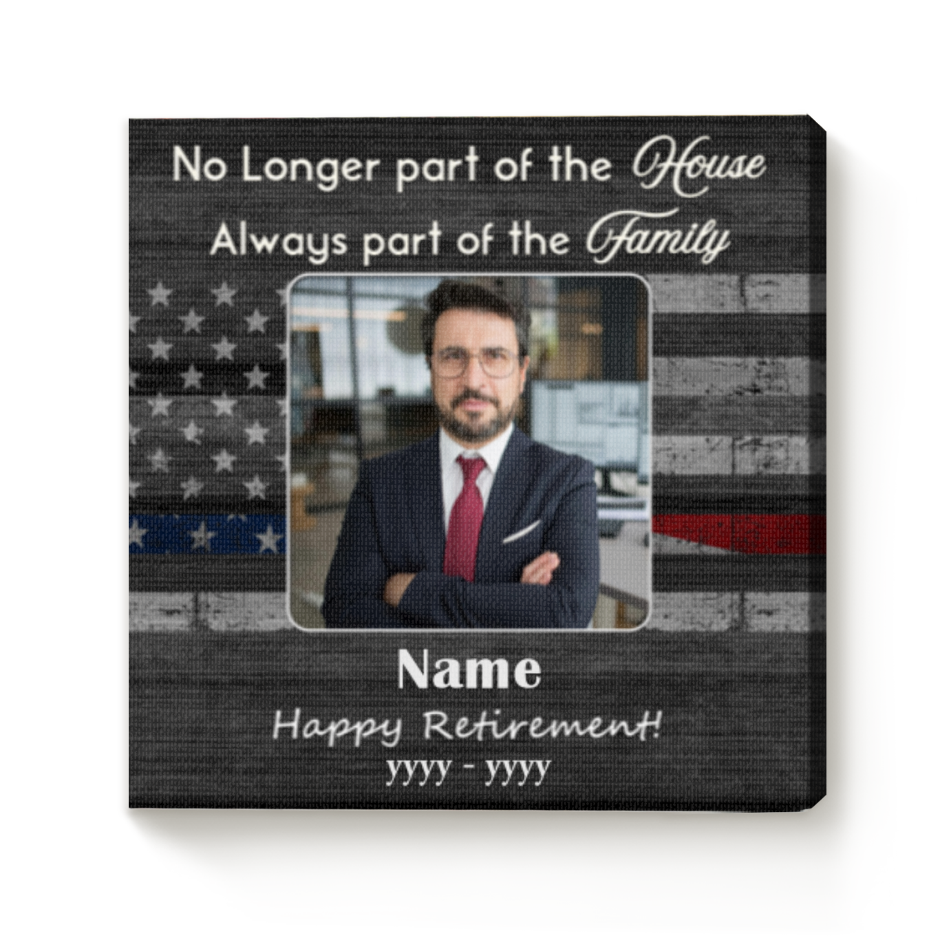 Retirement Gifts For Coworkers, Custom Photo Retirement Canvas ...