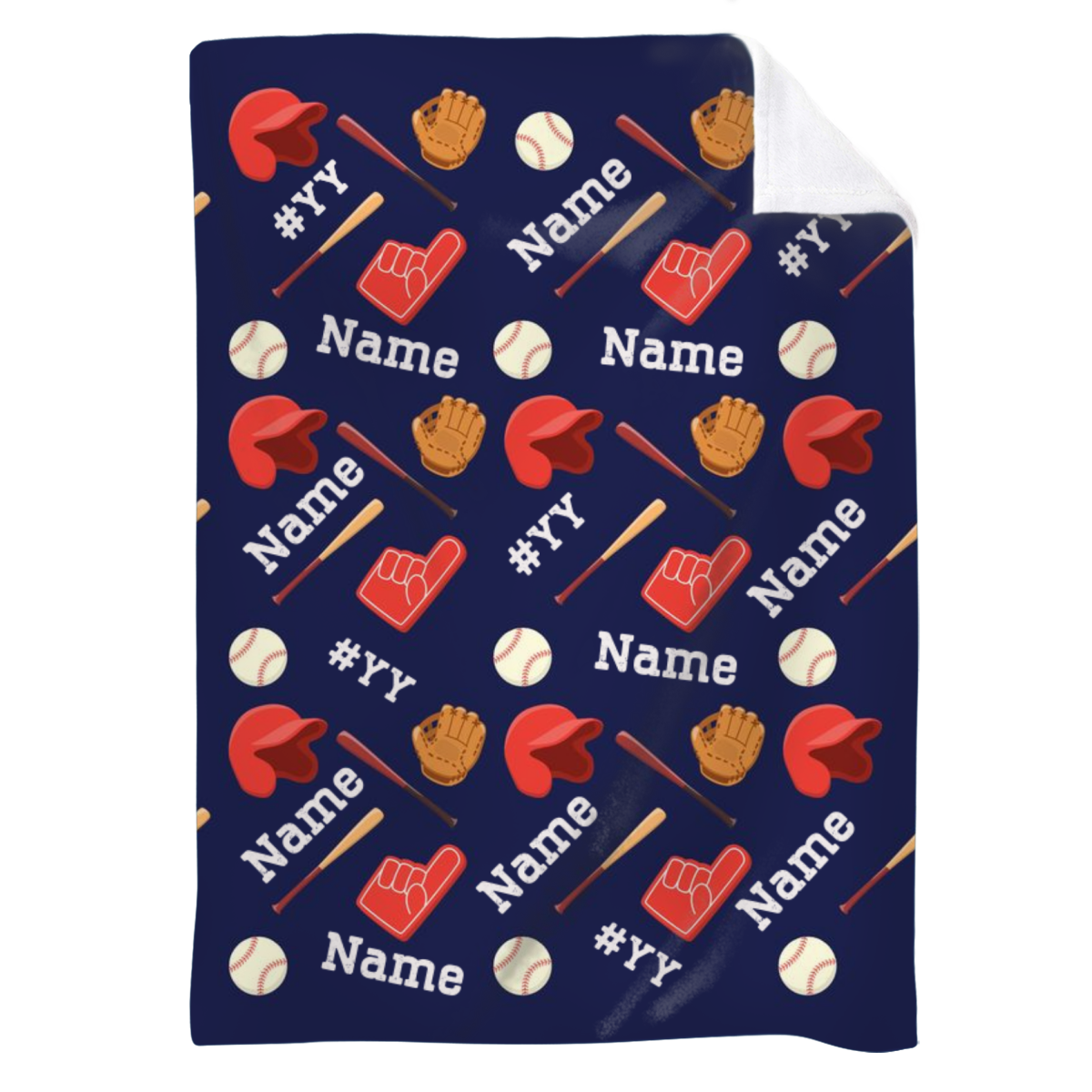 Custom Baseball Blanket Gifts With Name, Baseball Fleece Blanket For ...