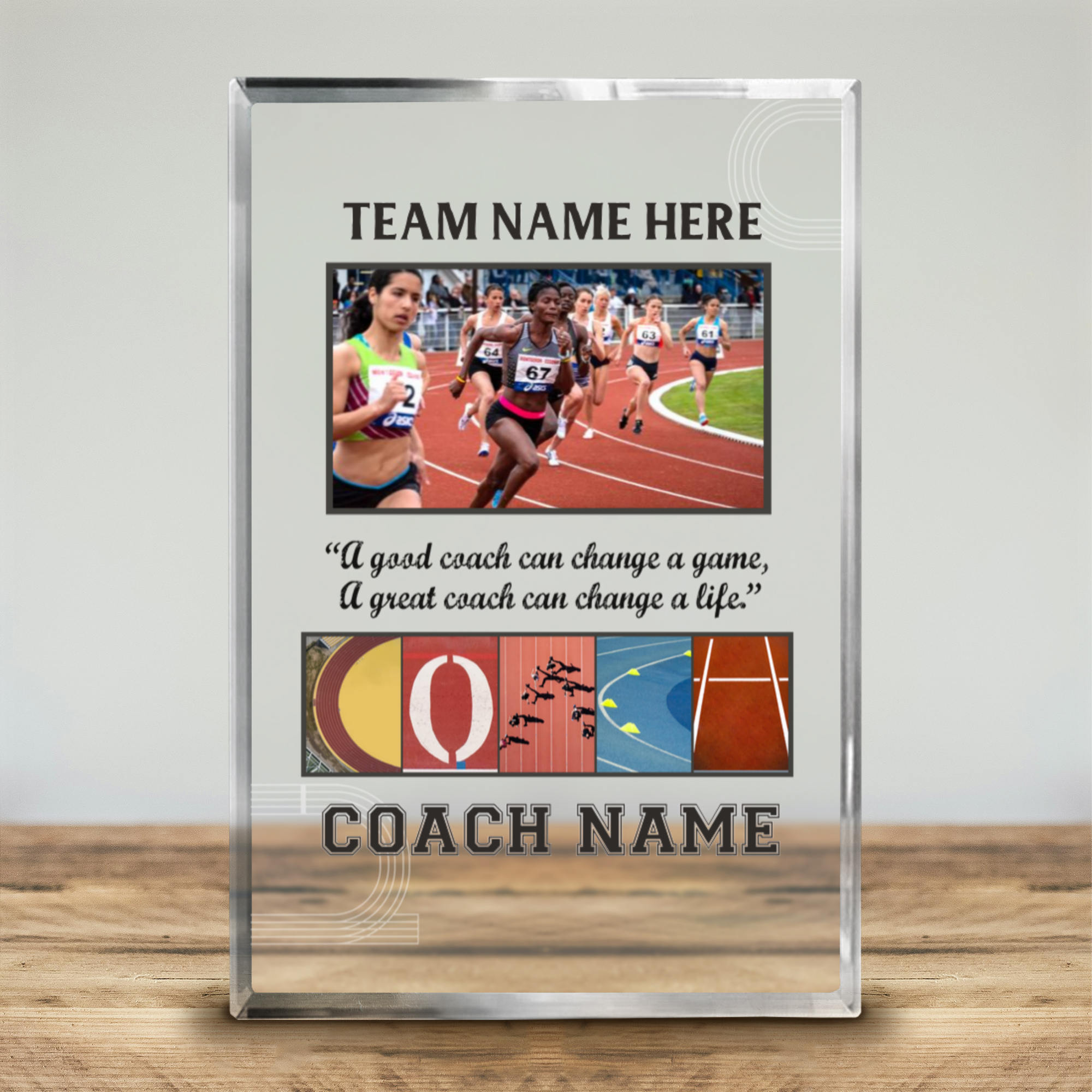Cross Country Coach Personalized Picture Acrylic Block, Cross Country ...