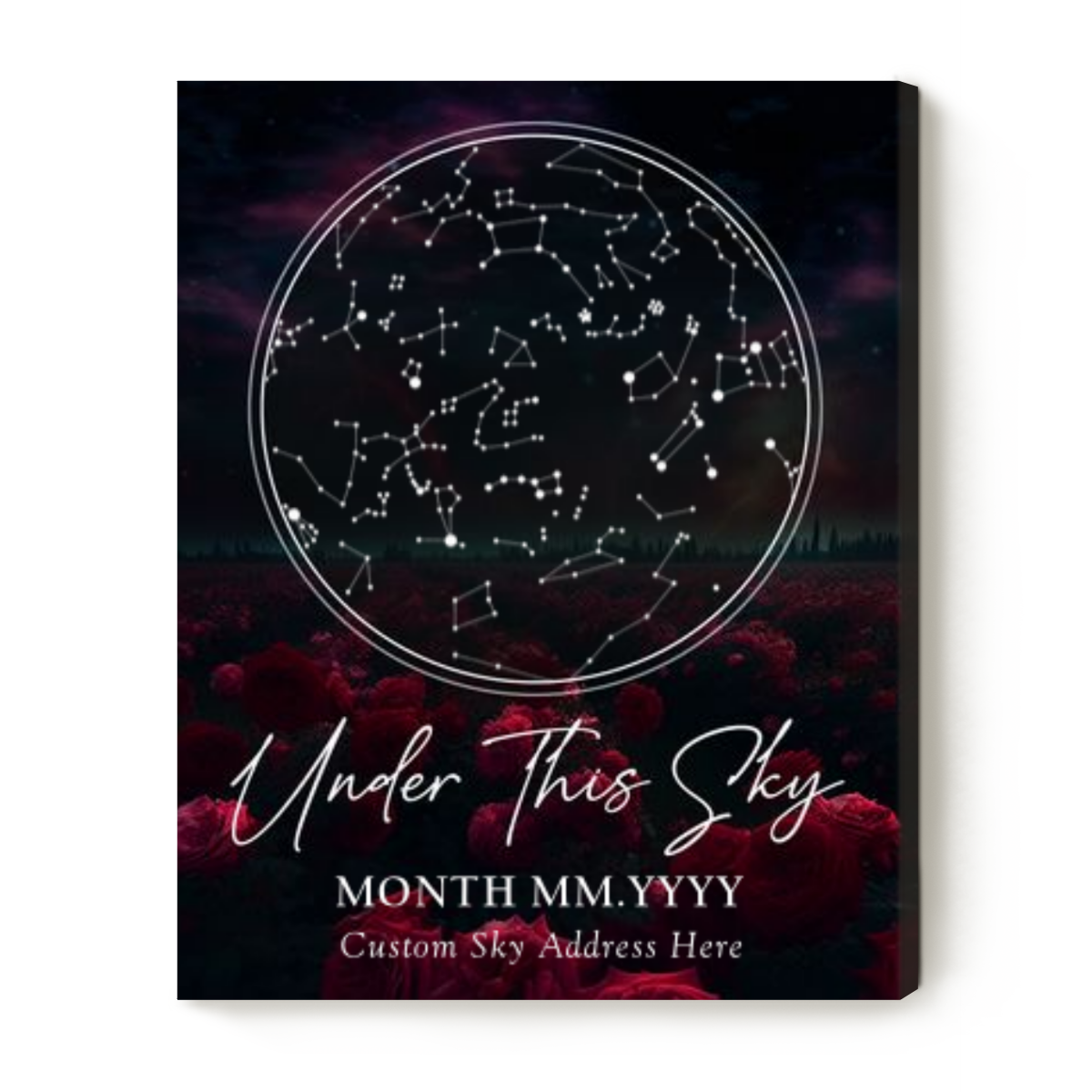 Stars Chart As Valentines Gift For Couples, Personalized Romantic ...