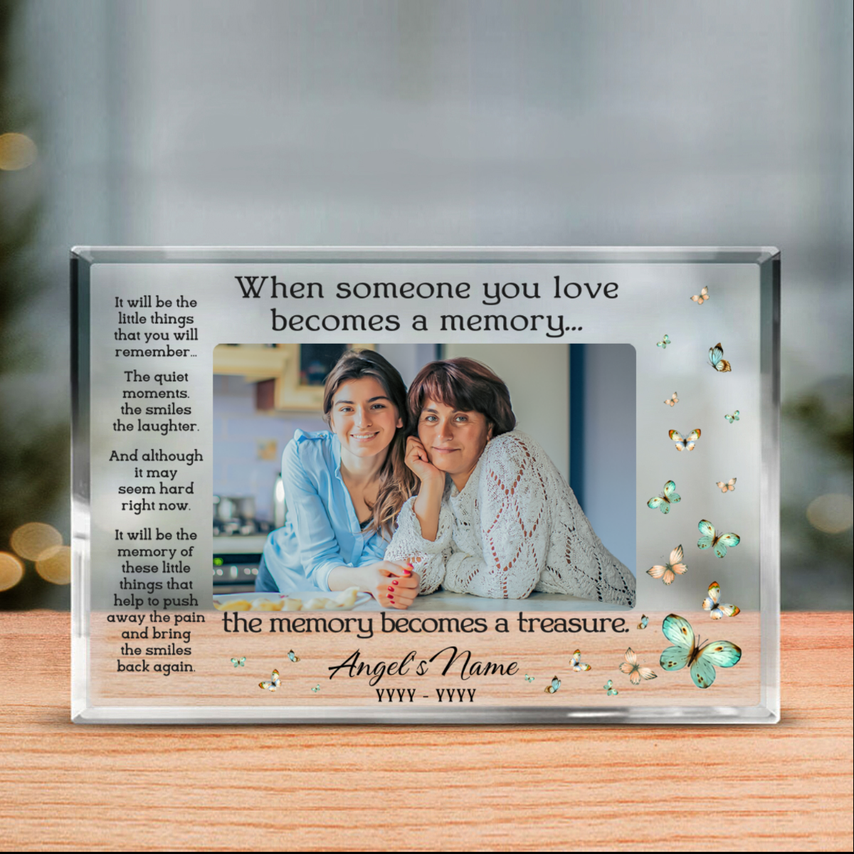 Personalized Memorial Plaque, When Someone You Love Becomes A Memory ...