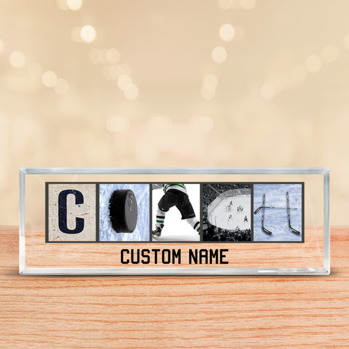 Personalized Hockey Coach Desk Plate, Hockey Acrylic Plaques For ...