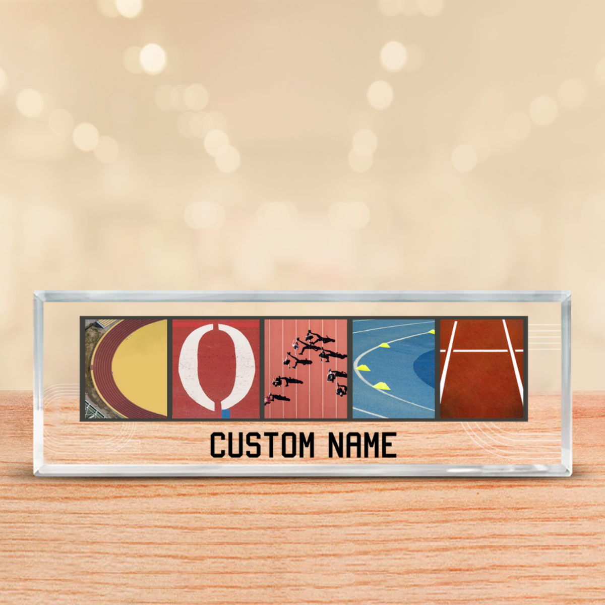 Personalized Track And Field Coach Desk Plate, Acrylic Plaques For ...