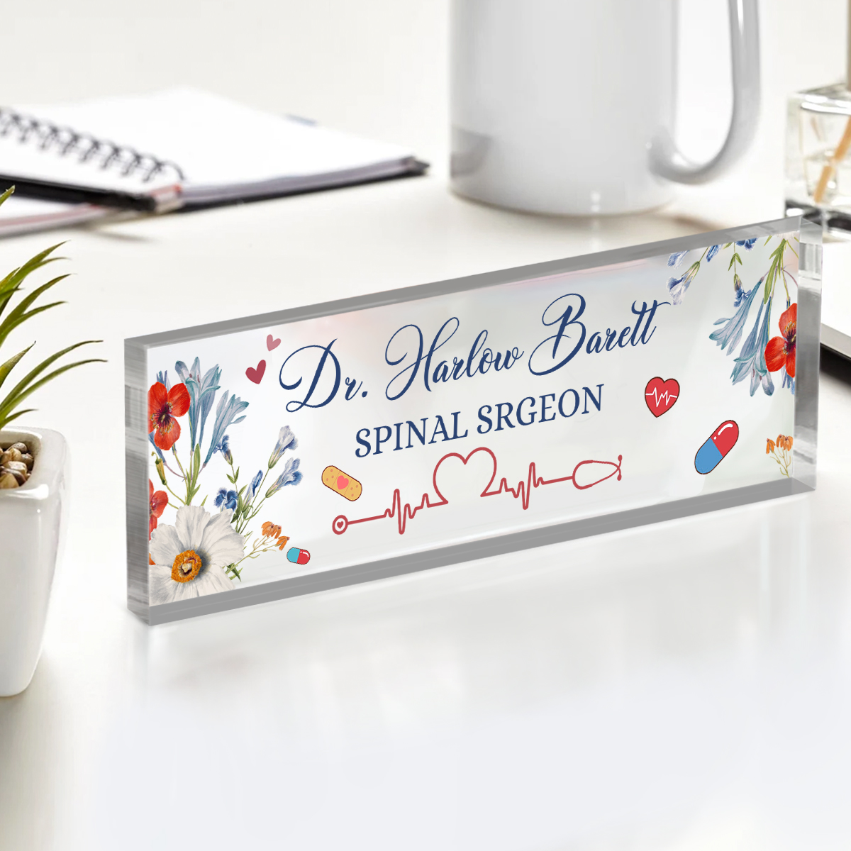 Personalized Acrylic Desk Plaque - Best Personalized Gifts For Everyone