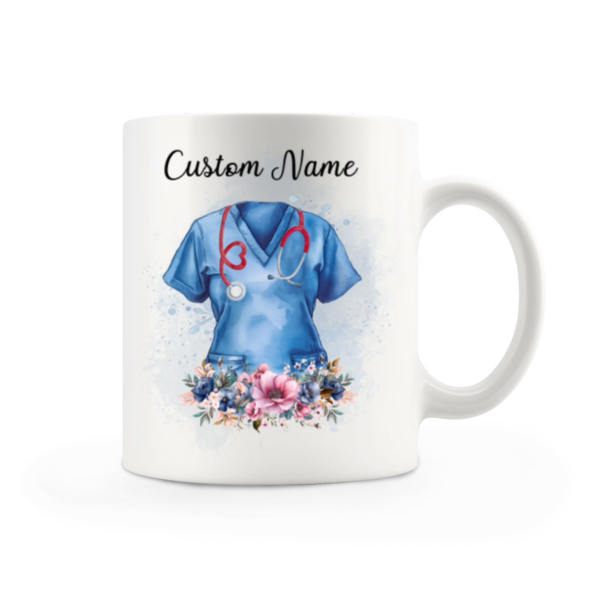 Personalized Nurse Uniform Mug With Name, Nurse Thank You Gift, Custom ...