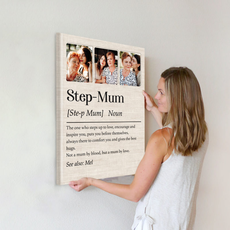 Stepmom Definition Canvas, Stepmother Gifts For Mother’s Day, Birthday ...