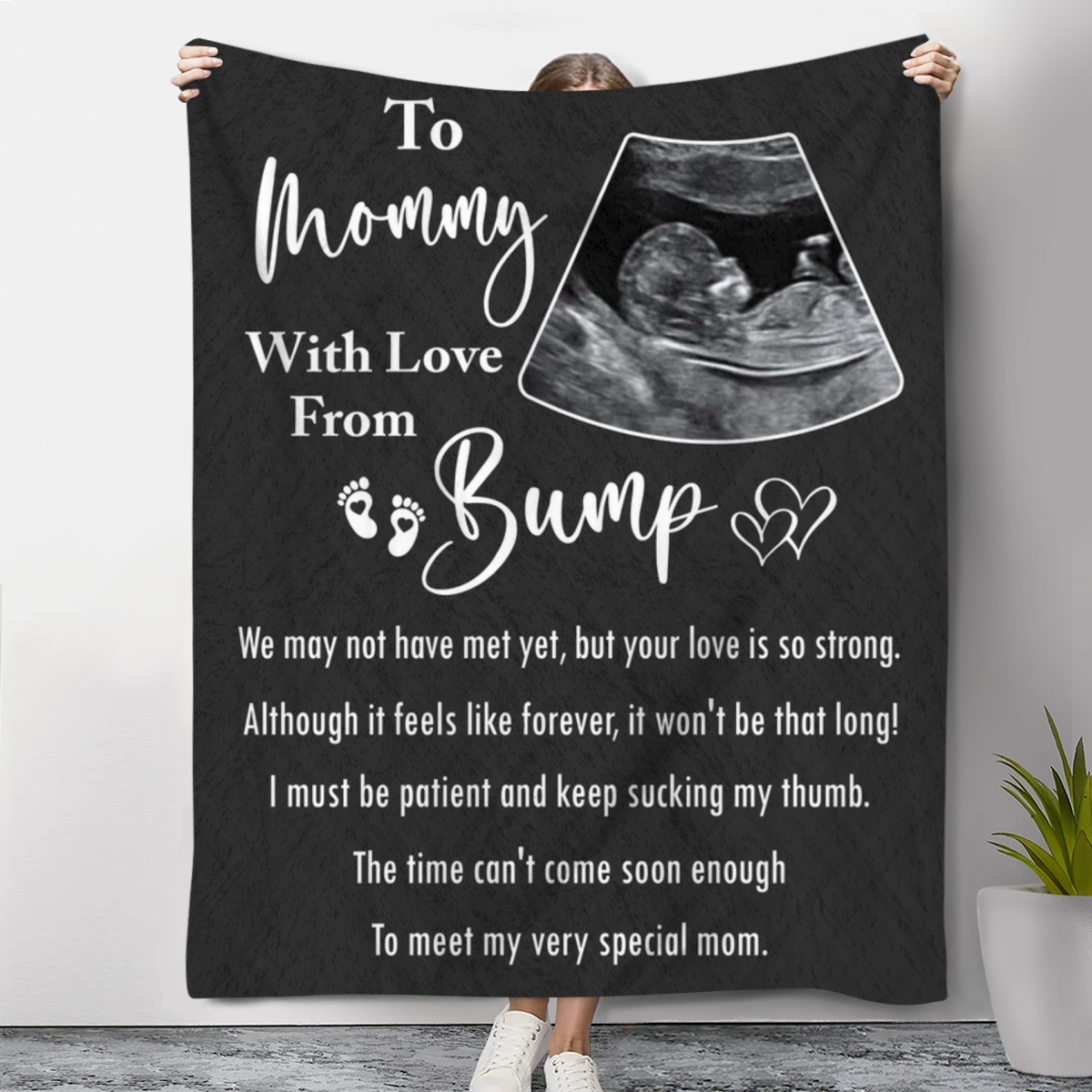 To Mummy From Bump Blanket, Christmas Gift For Expecting Mom ...