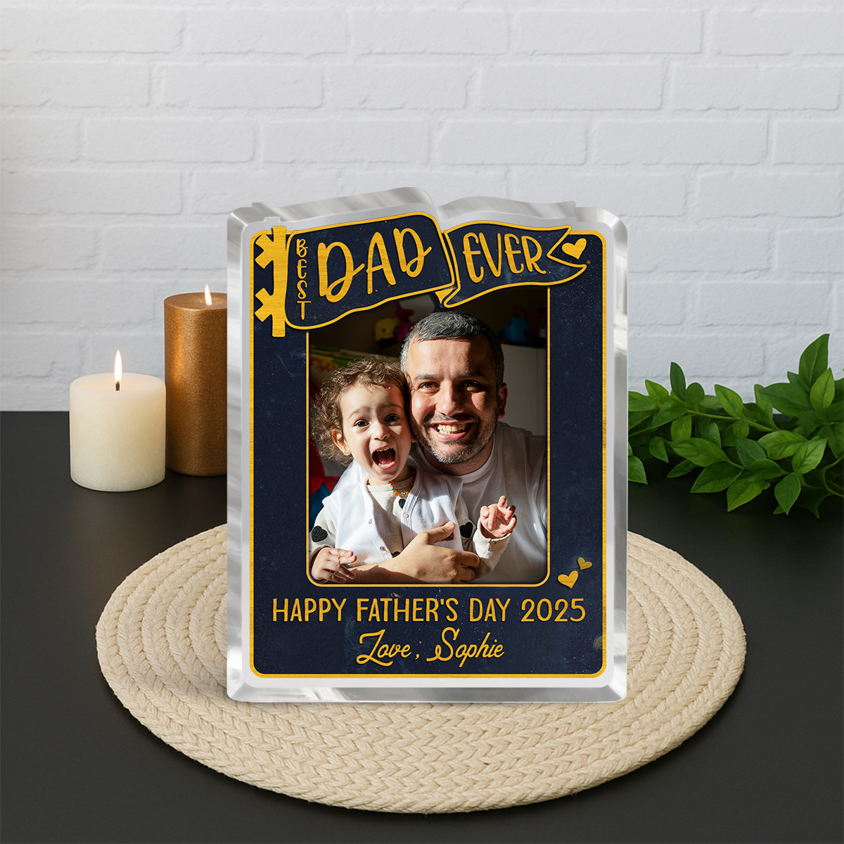 Dad Acrylic Plaque - Best Personalized Gifts For Everyone