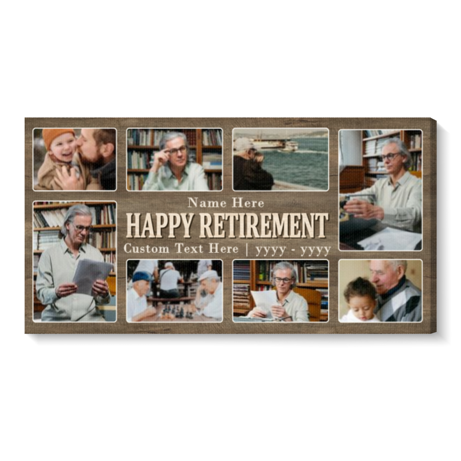 Retirement Photo Collage Canvas, Retirement Gifts For Women Men ...