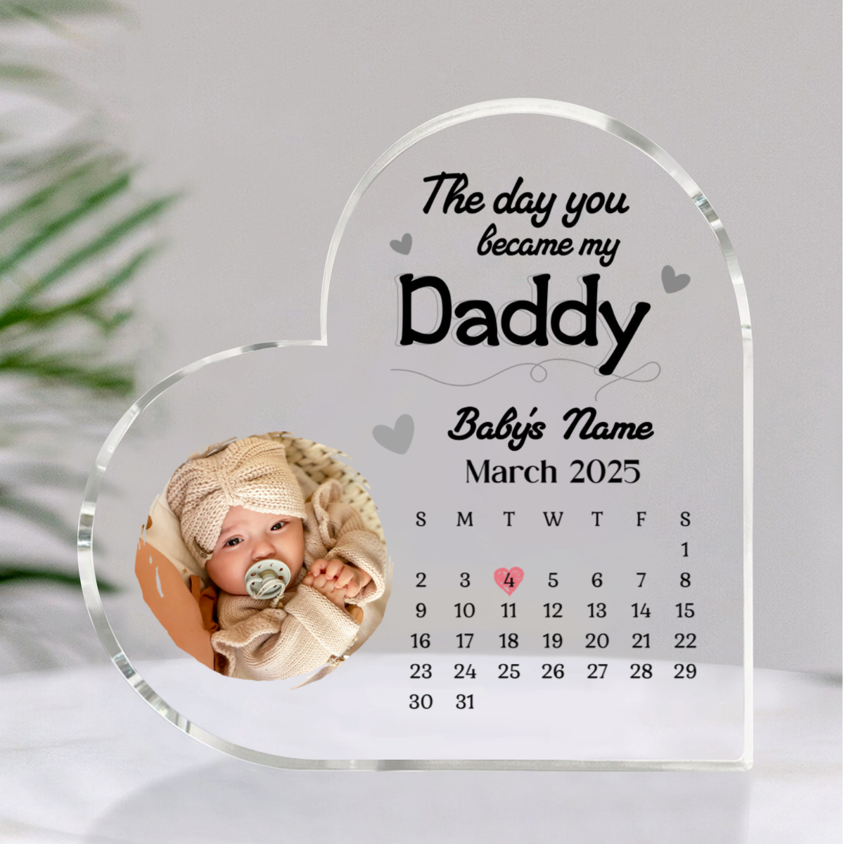 Personalized First Father’s Day Gift - Custom Calendar Gift For New ...