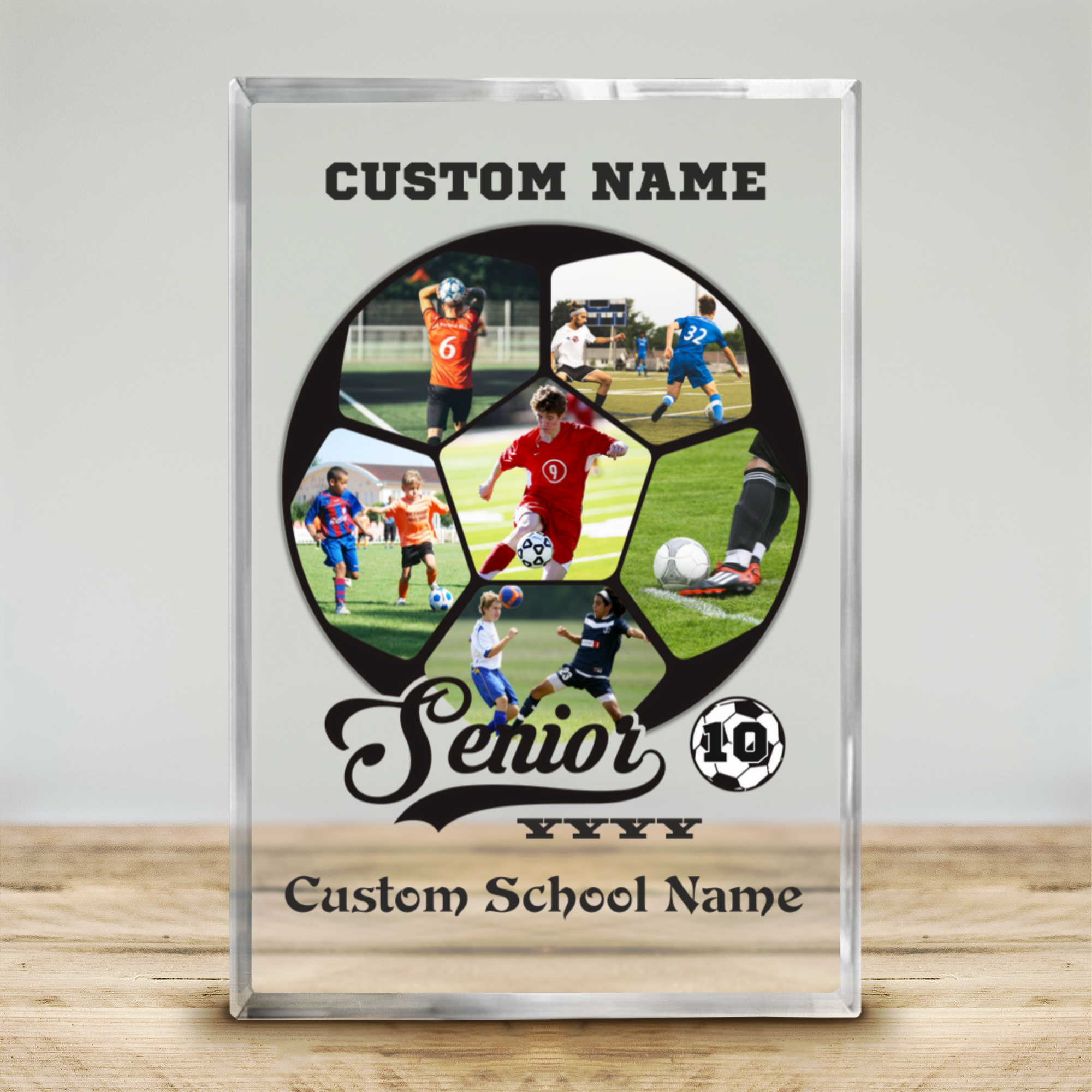 Soccer Picture Acrylic Block, Senior Night Soccer Plaque, Personalized ...